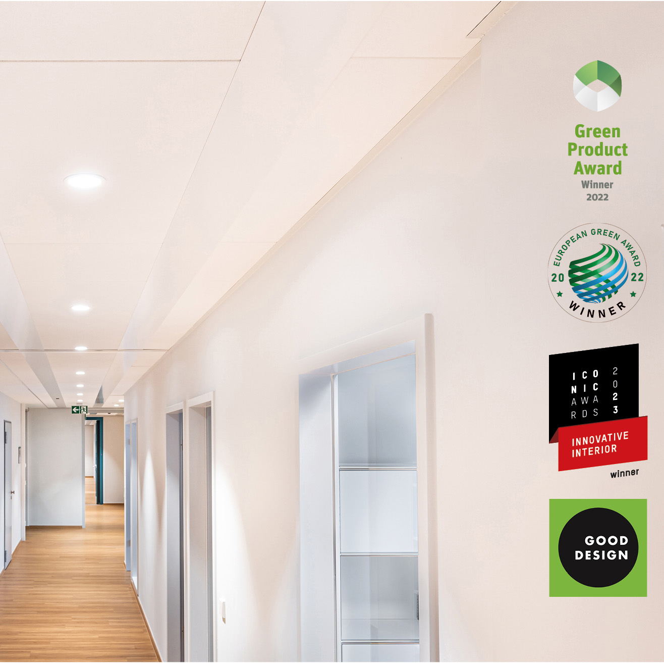 OWActive Mineral Climate Ceiling wins the 2023 Green GOOD DESIGN ...